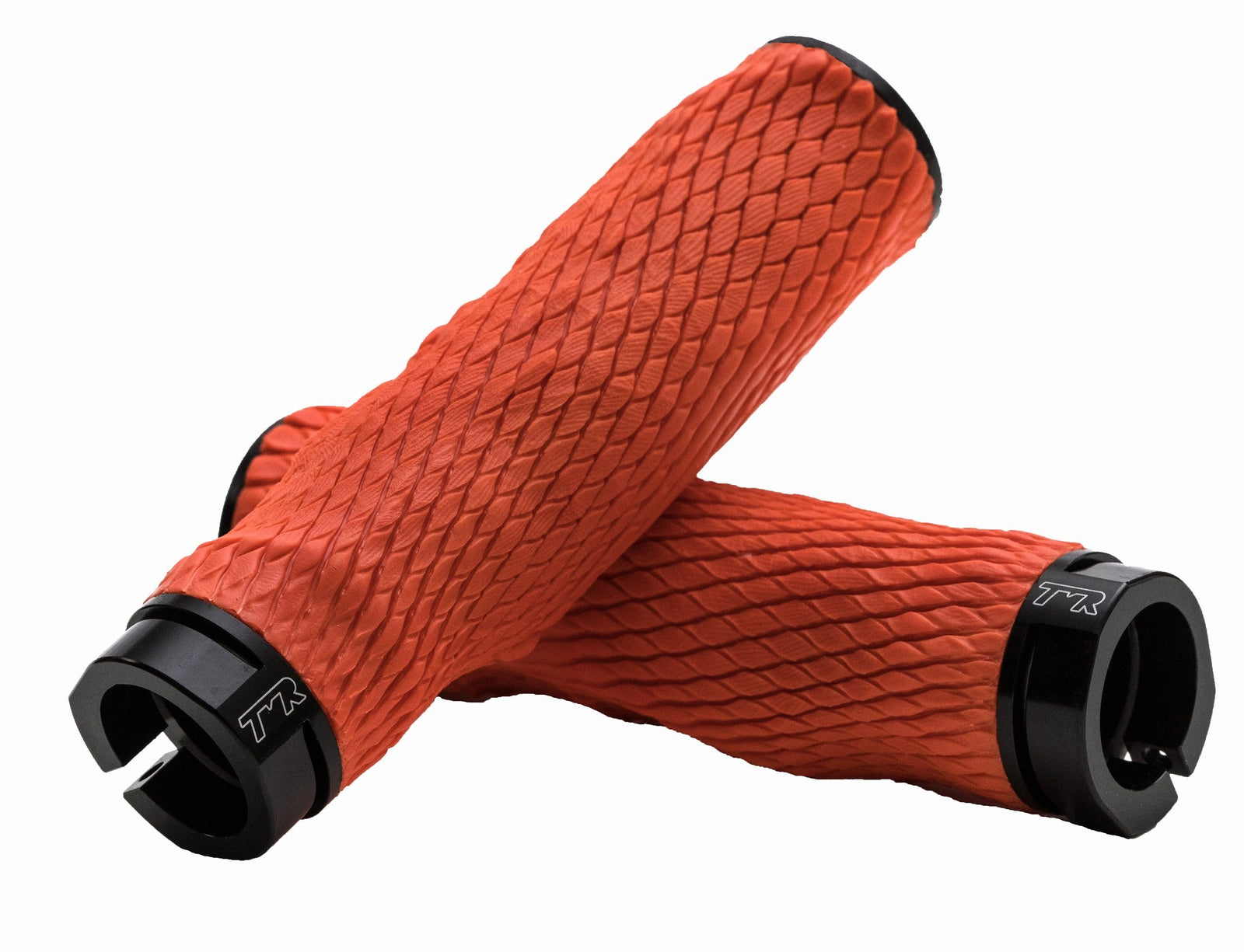 PRO Imprint Grips - Custom Mouldable Lock-On Bike Grips - Orange Rubbe